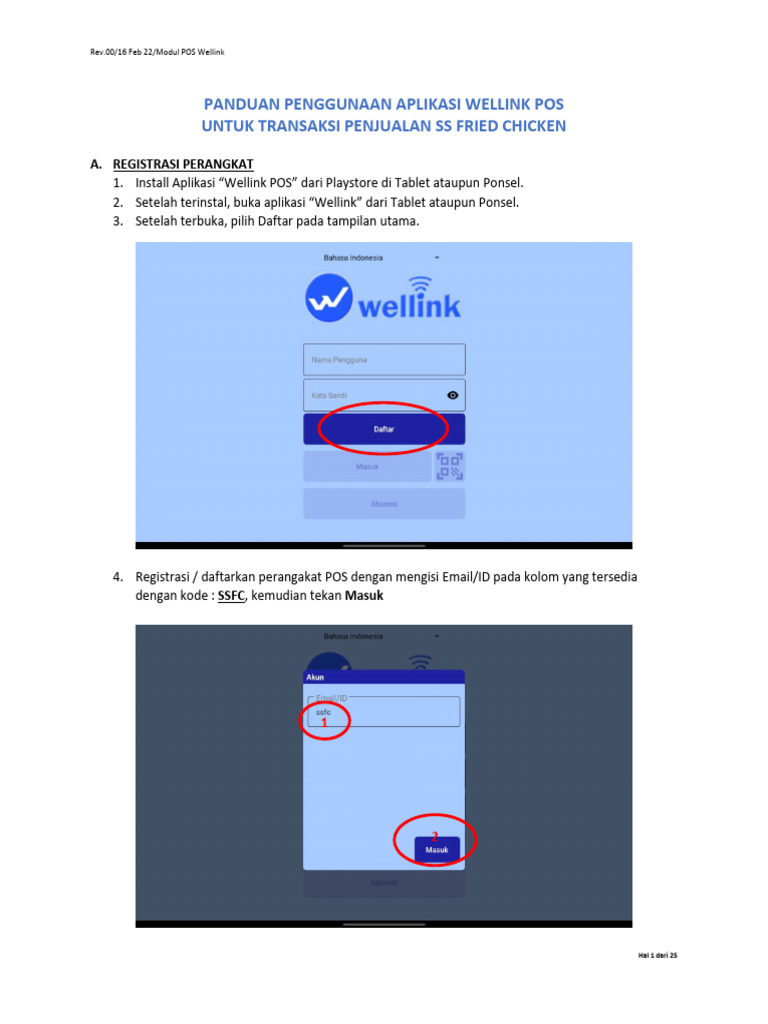 Modul Panduan Penggunaan Wellink POS | PDF