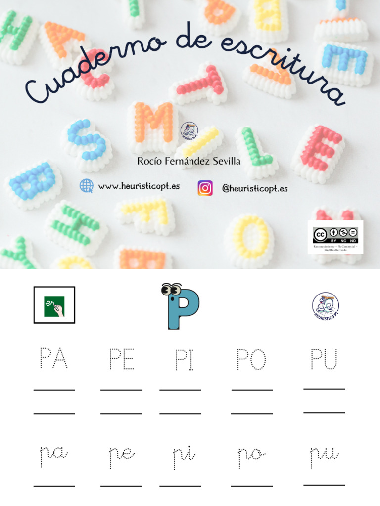 Cuaderno Escritura MAyúscula y Minúscula | PDF