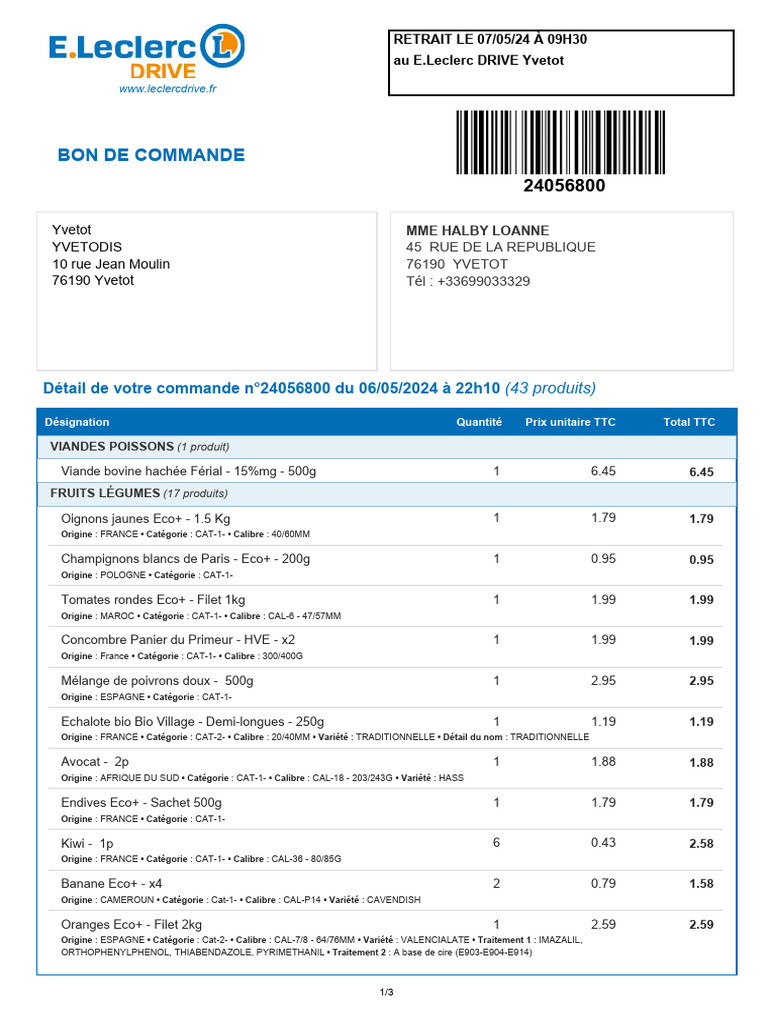 Bon de Commande | PDF