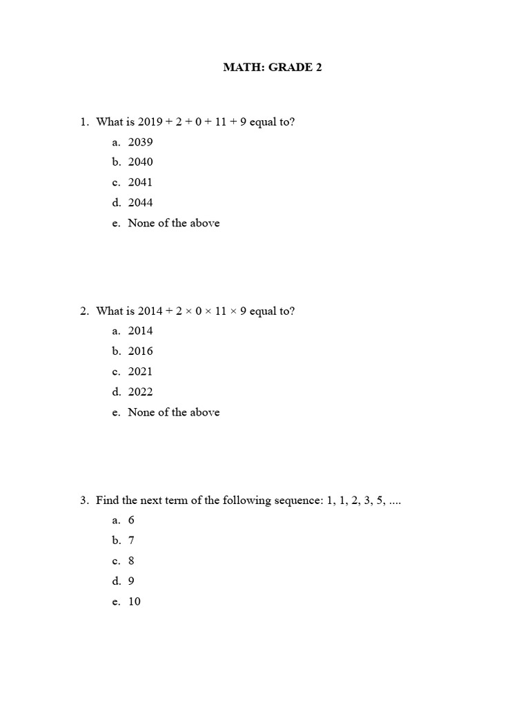 Math Grade 2-1 | PDF