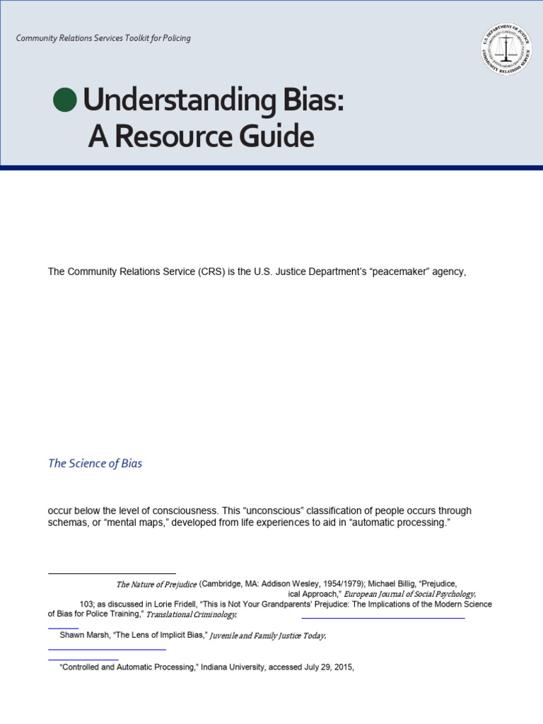 Understanding Bias Content | PDF
