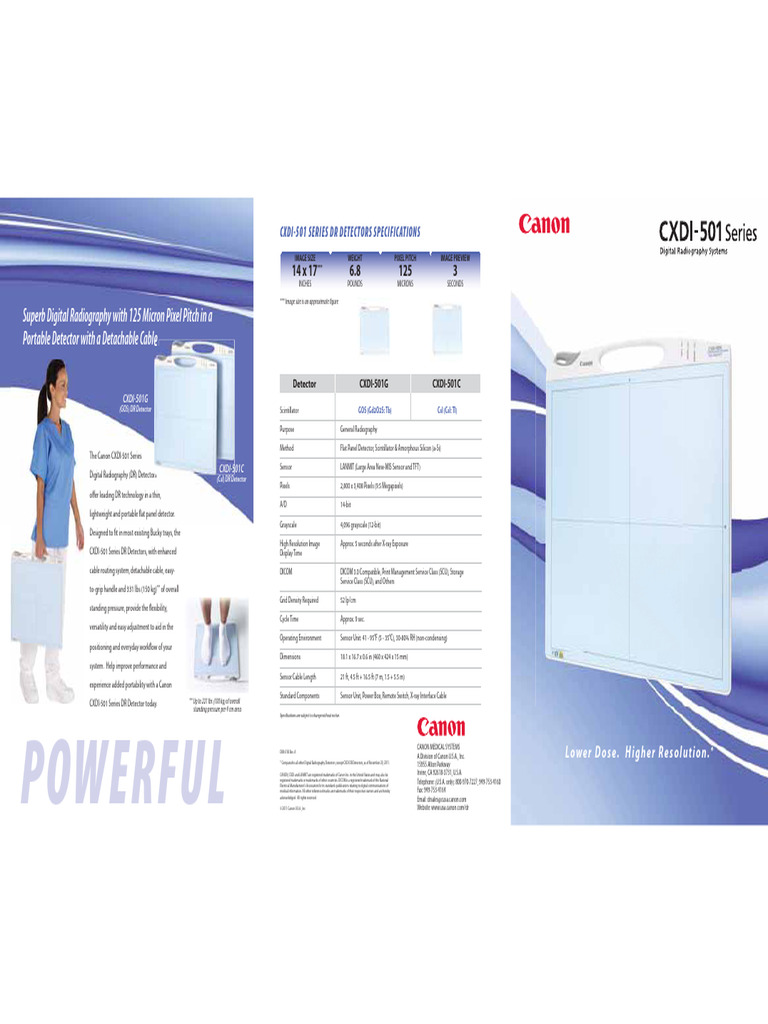 Canon CXDI-501c-501g - Brochure | PDF