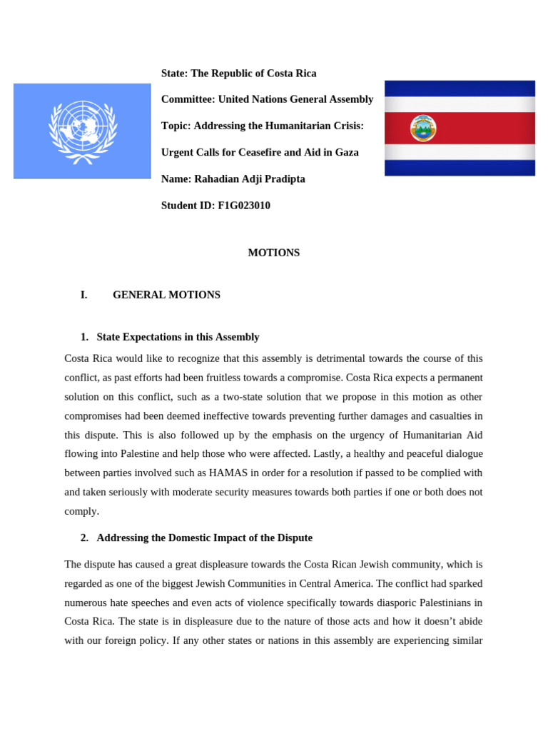 MUN Motion Revision | PDF