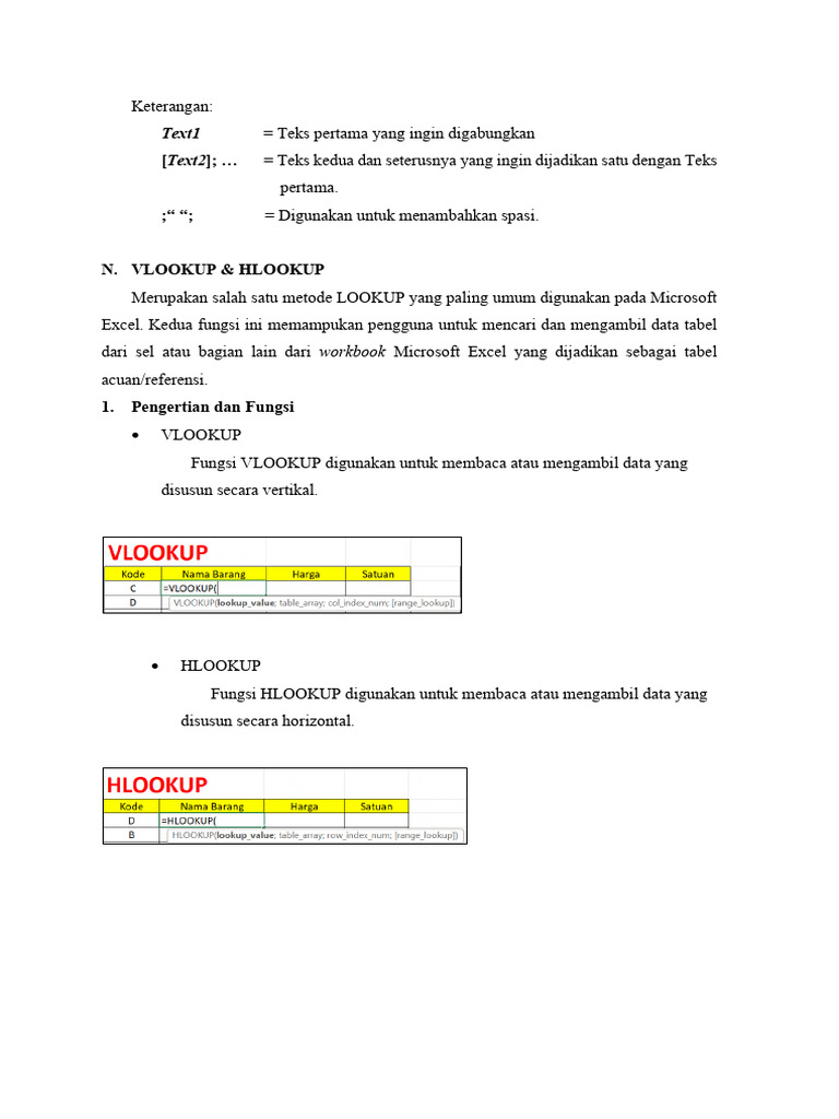 Modul Vlookup Excel | PDF