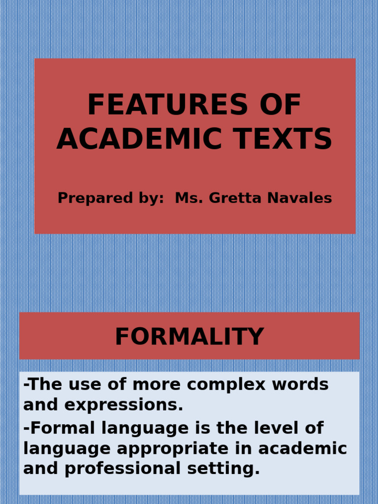 Module 2 - Features of Academic Writing | PDF | Verb | Science ...