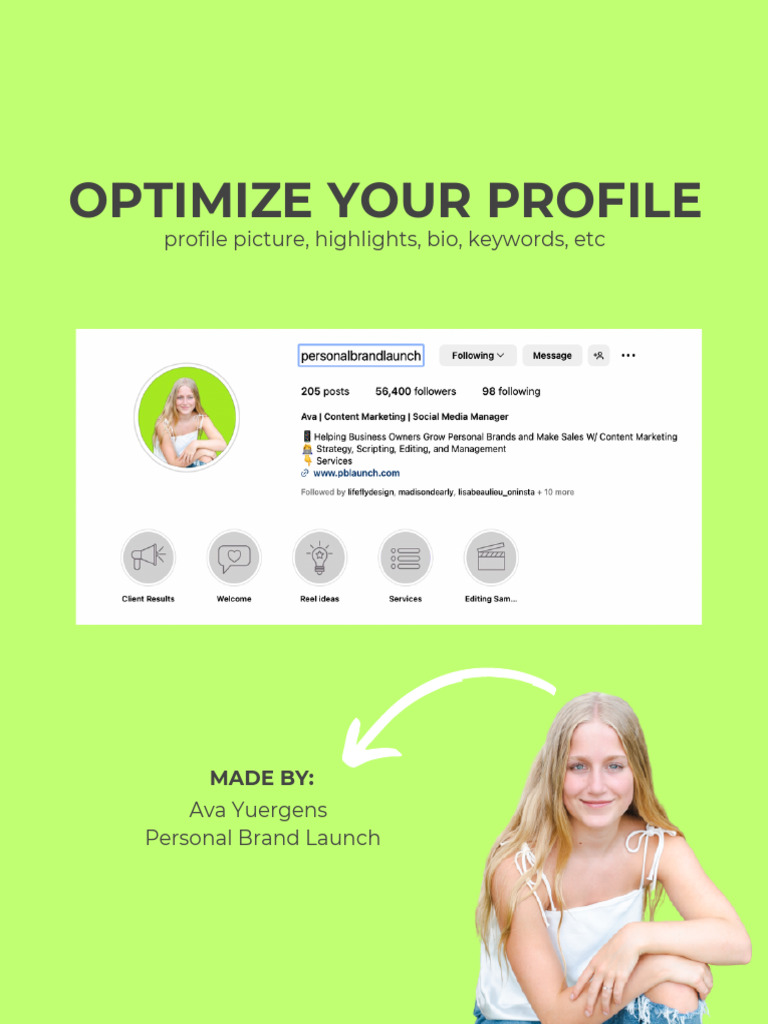 Optimize Your Profile | PDF