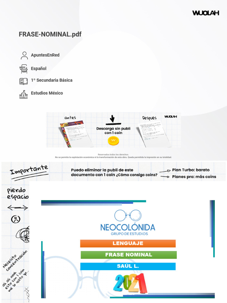 FRASE-NOMINAL | PDF