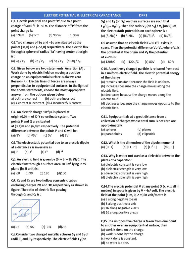 Electric Potential | PDF