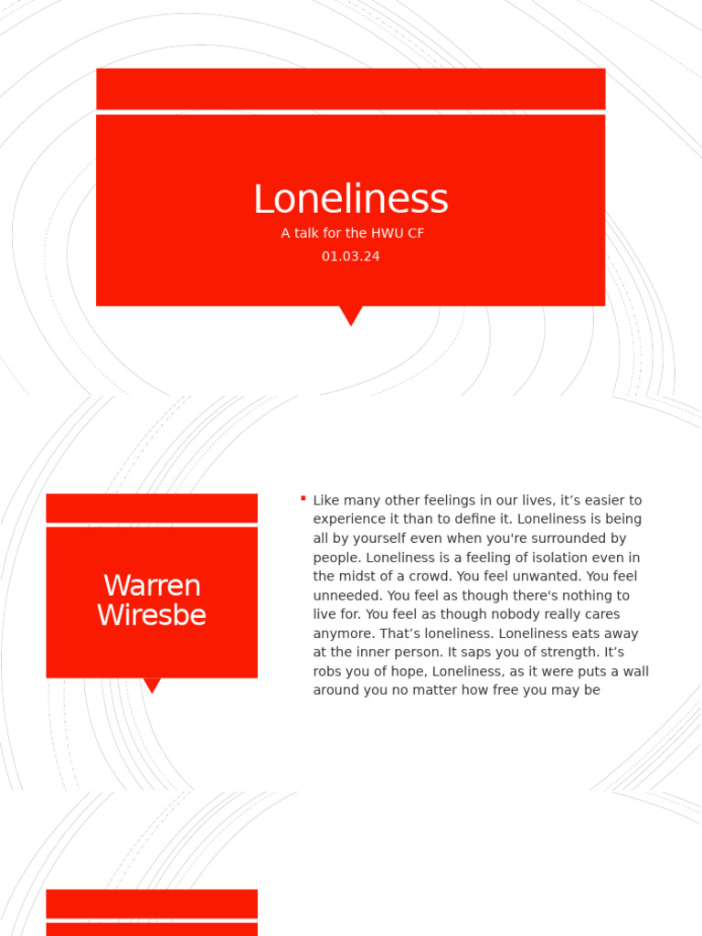 Loneliness | PDF