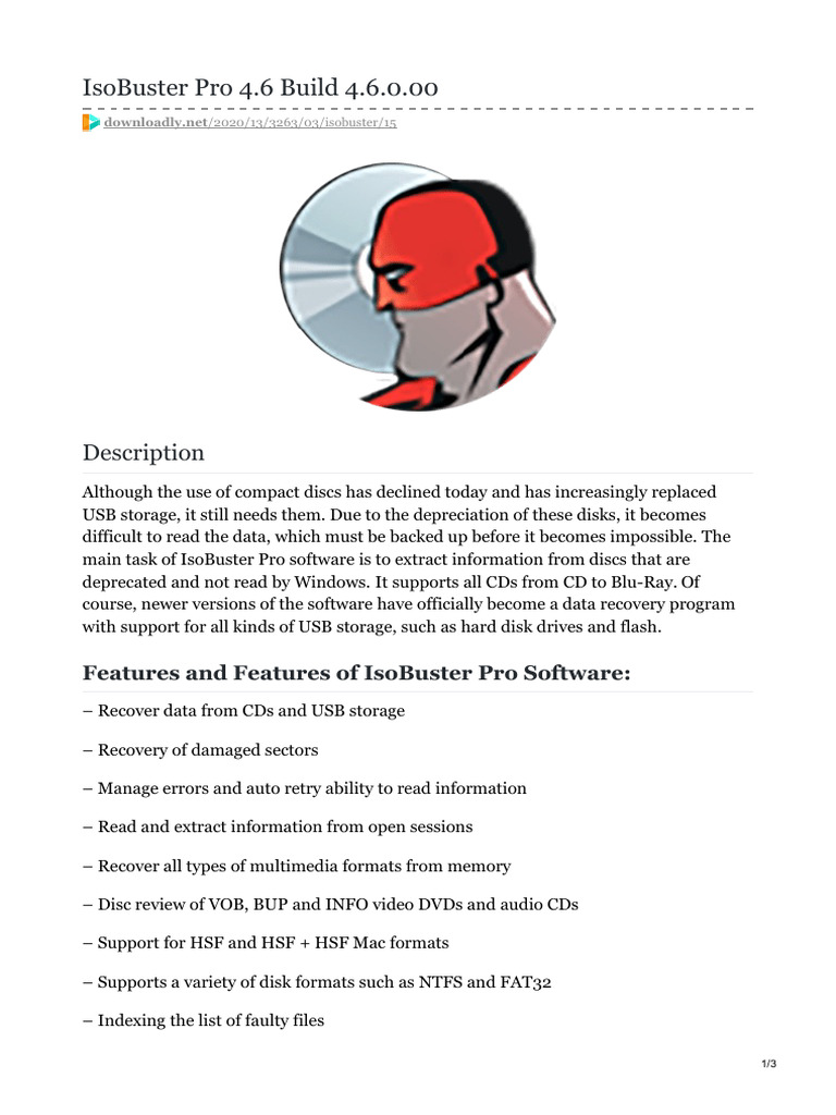 IsoBuster Pro 46 Build 46000 | PDF