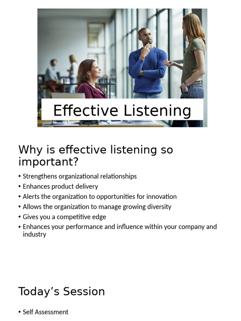 Effective Listening | PDF