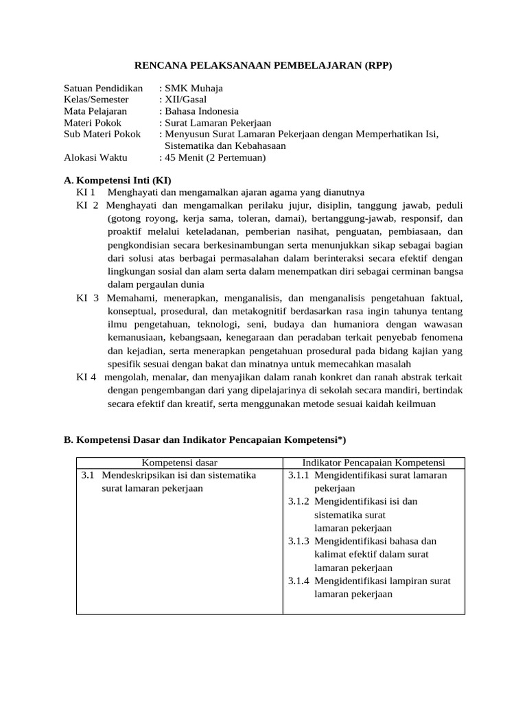RPP Kelas 12 SLP 2024 Fix | PDF