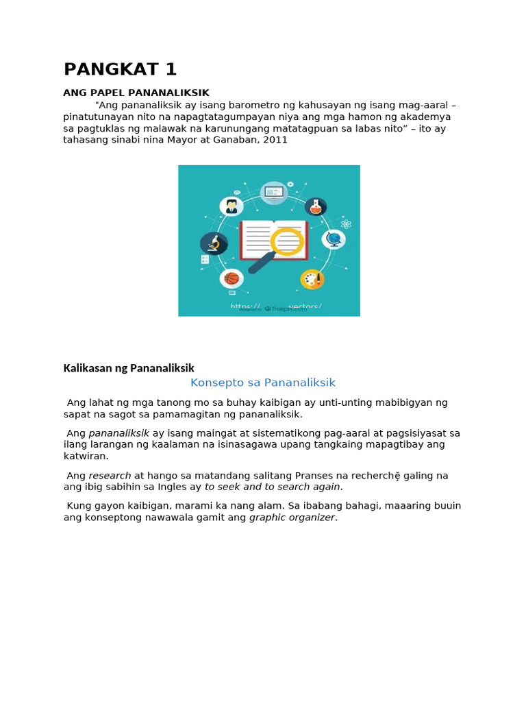 Pangkat 1 Topic | PDF