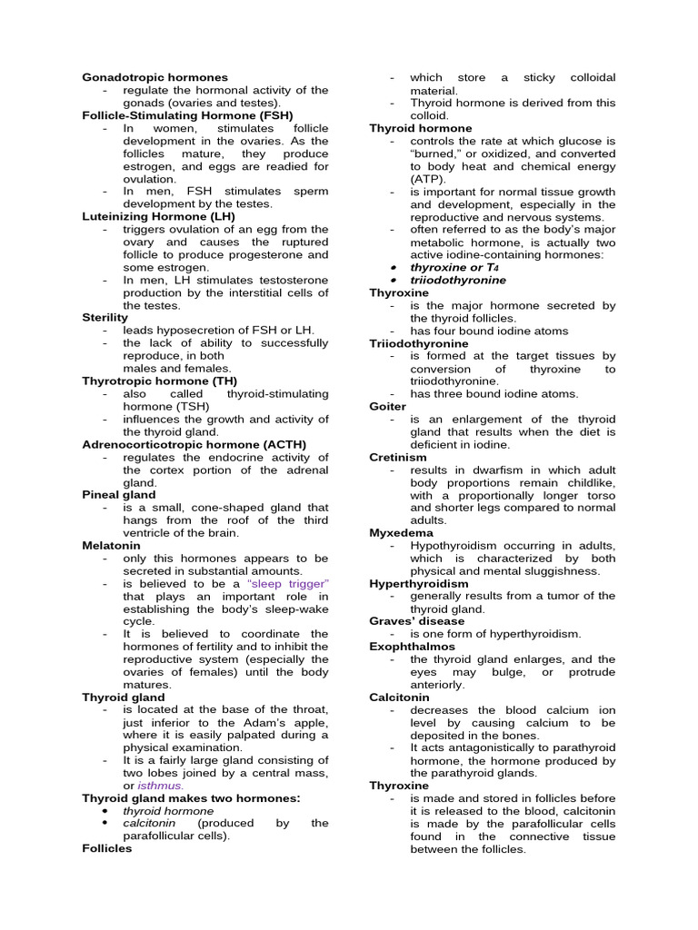 Endocrine Transes | PDF