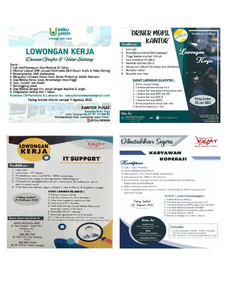 Contoh Loker | PDF