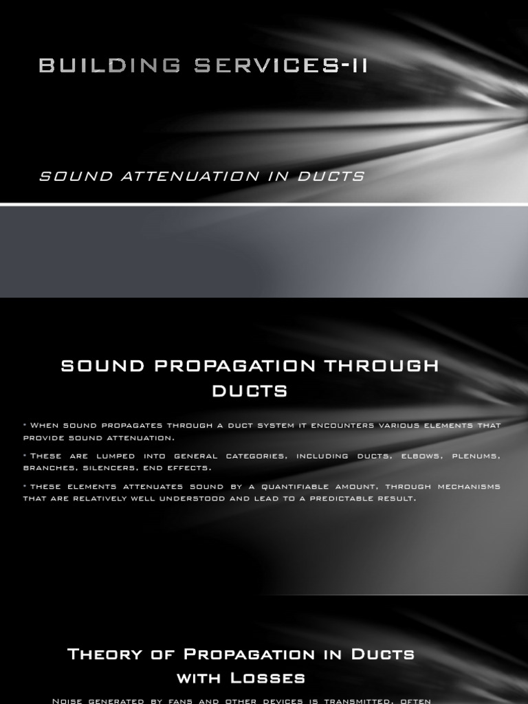 Sound Attenuation in Ducts | PDF | Duct (Flow) | Attenuation