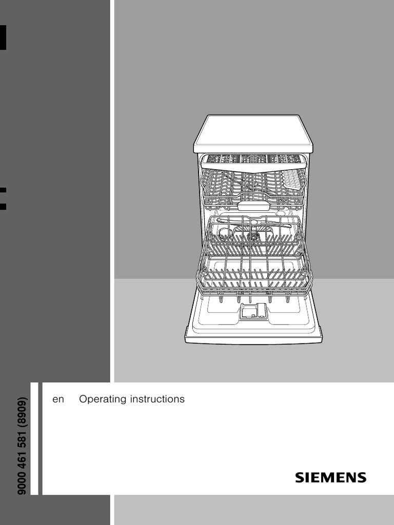 SIEMENS Dishwasher Manual SN66T091EU | PDF