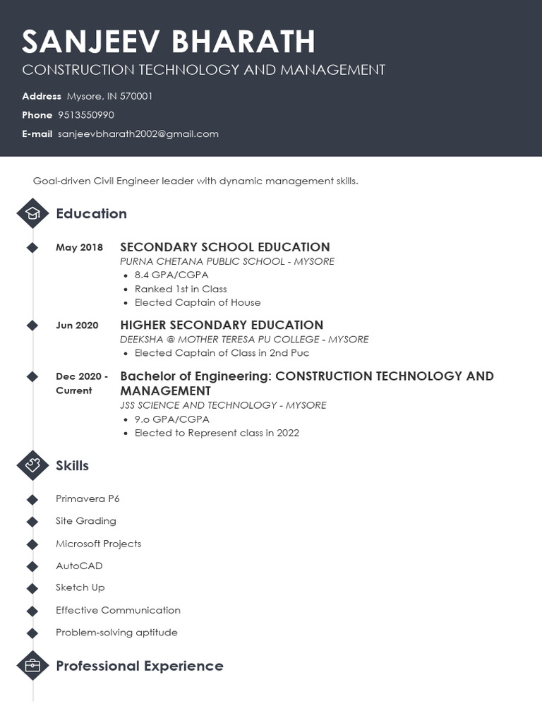 SANJEEV_BHARATH_Resume | PDF