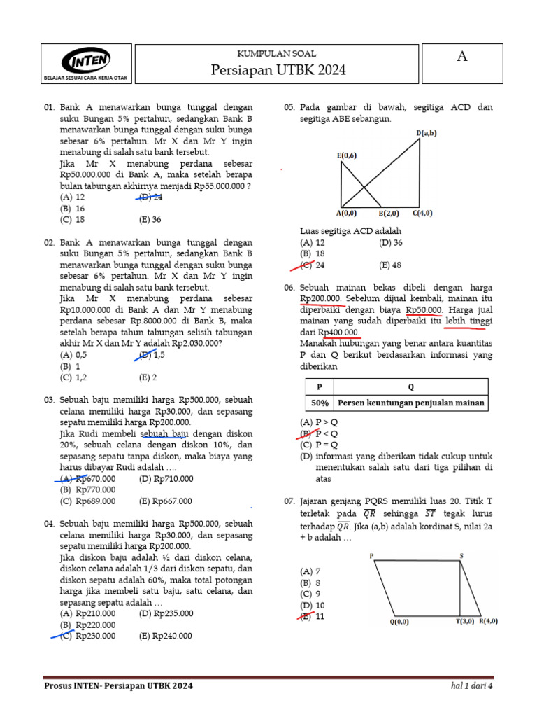 Kumpulan UTBK 2024 | PDF