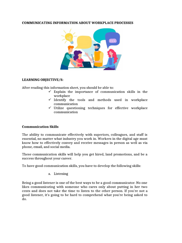 Lead Workplace Communication Module | PDF