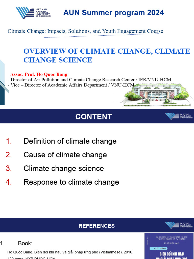 VNU-HCM - AUN Summer Program 2024 - Assoc. Prof. Ho Quoc Bang-Review | PDF