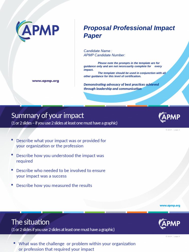 Apmp Professional Impapct Paper Template 1.1 | PDF