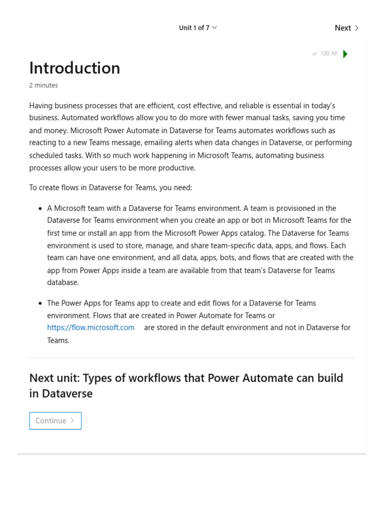 Build Your First Workflow With Power Automate and Dataverse For Teams | PDF Build Your First Workflow With Power Automate and Dataverse For Teams | PDF