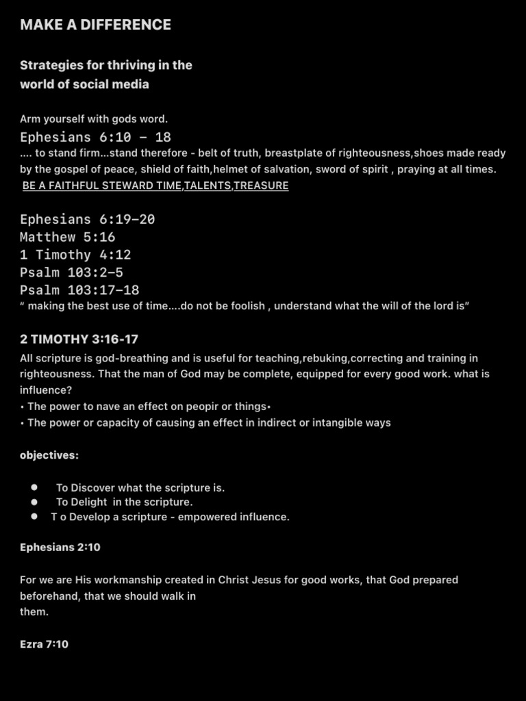 Make A Difference | PDF