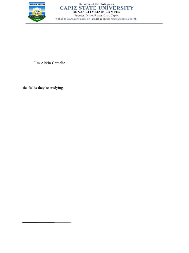 Narrative (Cornelio, Aldrin) | PDF