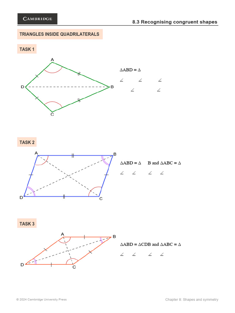 Triangles Inside Quadrilaterals SOLUTIONS | PDF