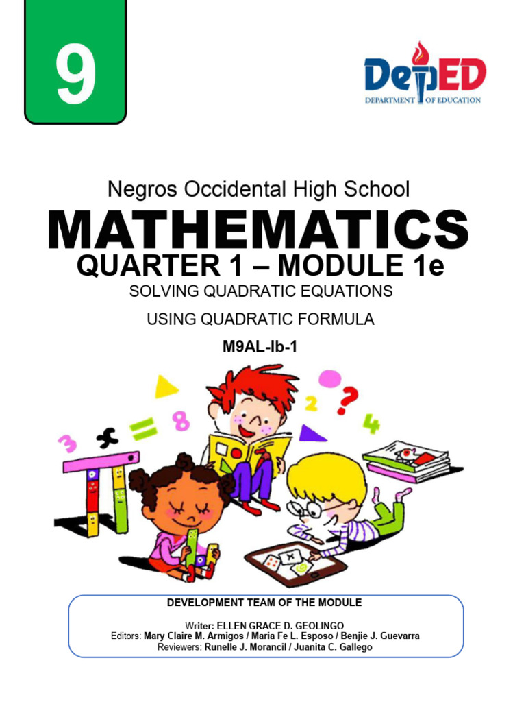 5 MATH 9 - M1 - Lesson 1E Final QA DIGITALll | PDF