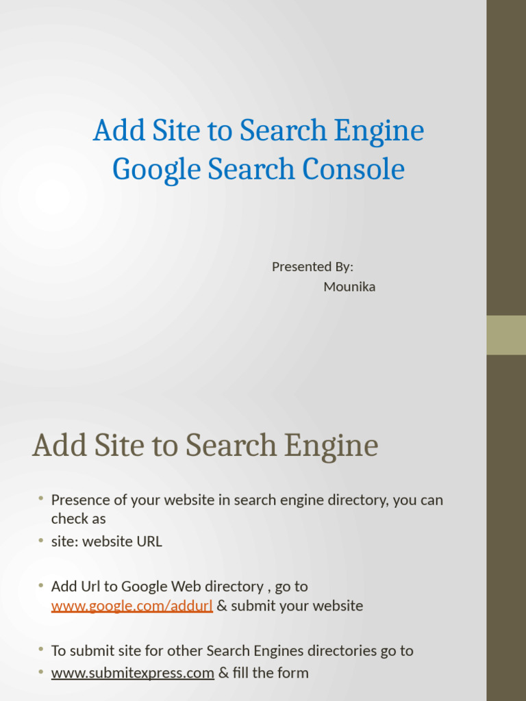 Search Console | PDF