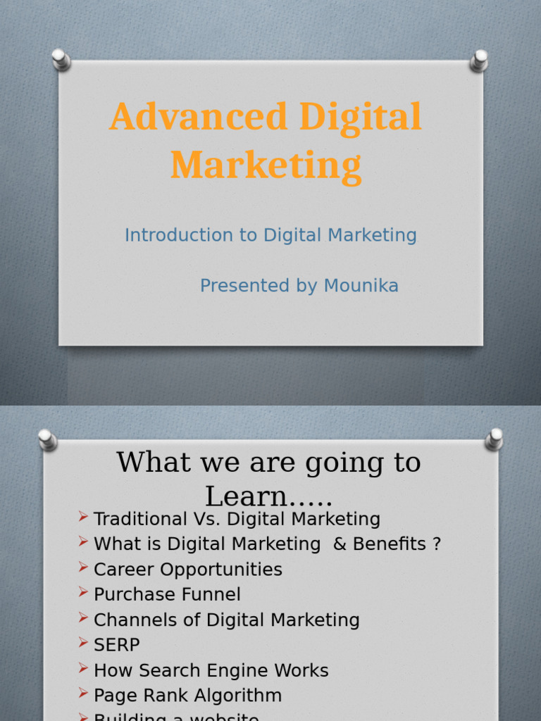 Introduction To DM-class 1 | PDF