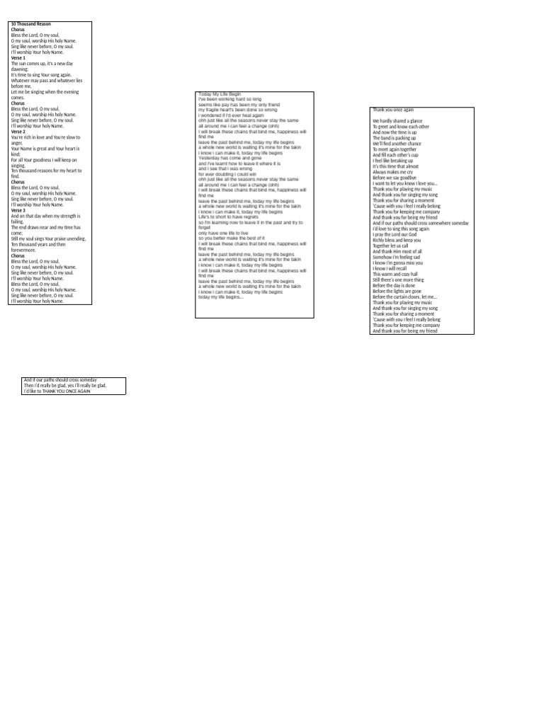 Graduation Song Lyrics | PDF