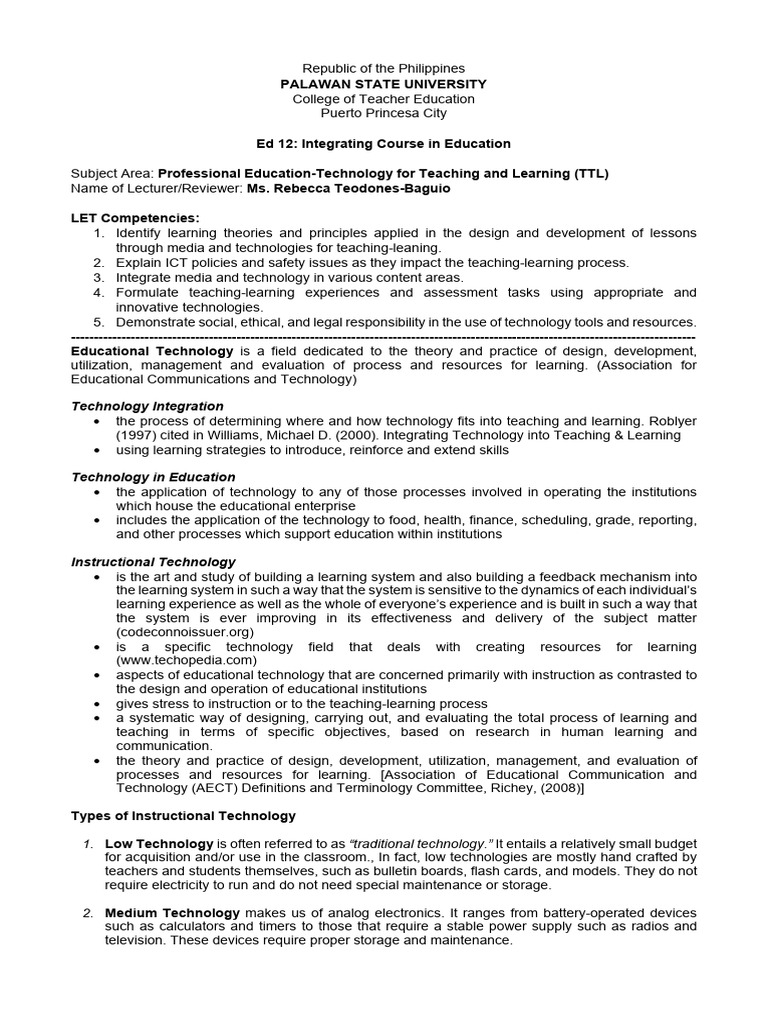 Handout-for-TTL (2) | PDF