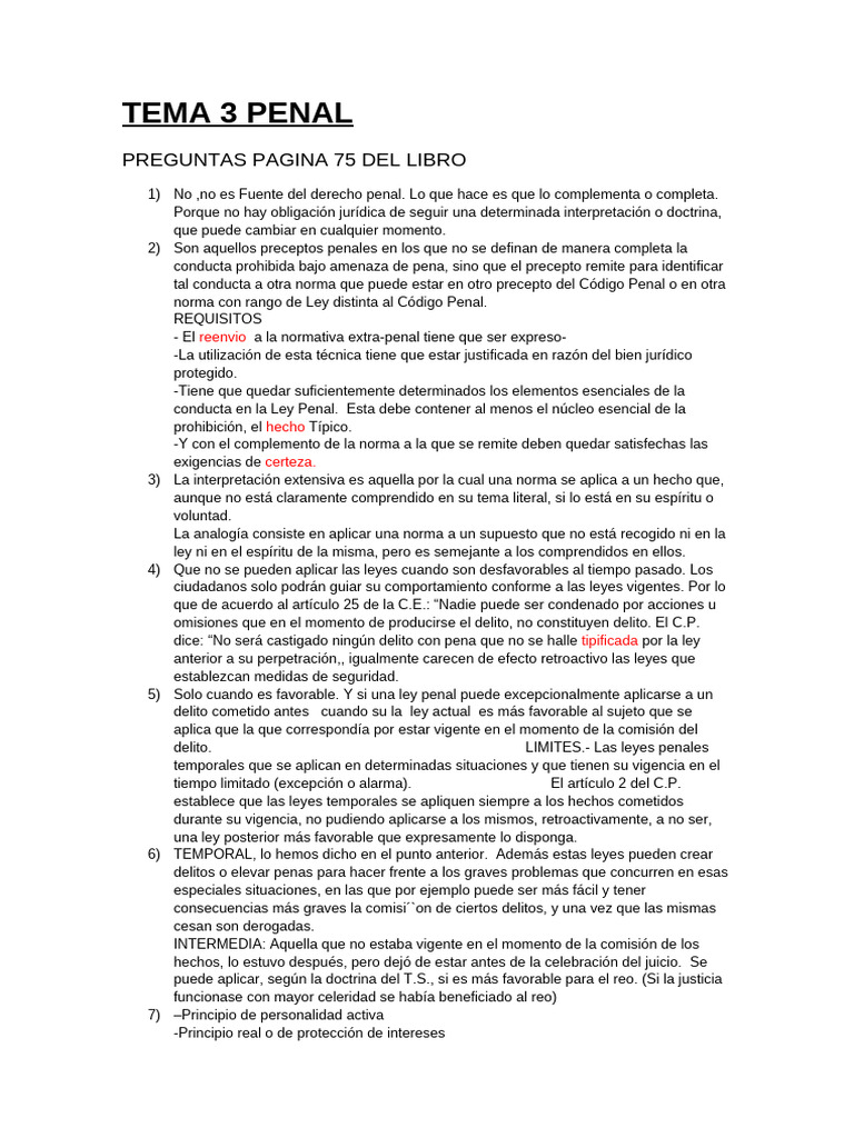 Tema 3 Penal PDF