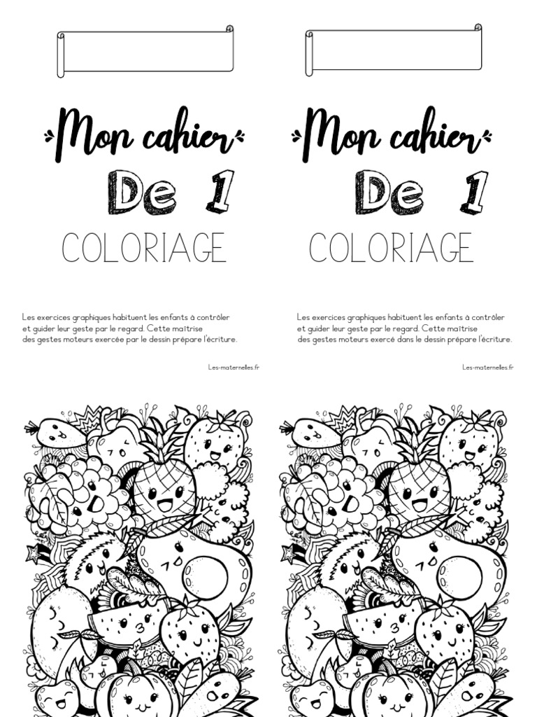 Mon Cahier de Coloriage 1 | PDF