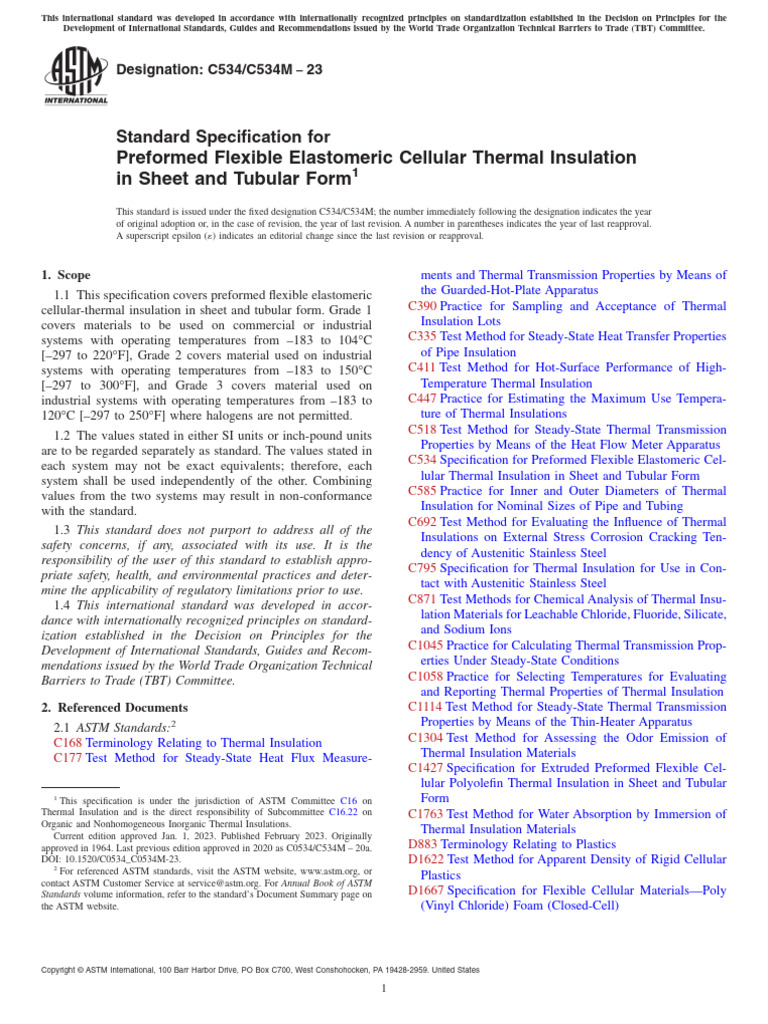 Astm C534 - C534M - 23 | PDF