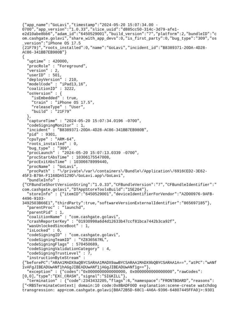 Crashlog | PDF | Operating System Technology | Software