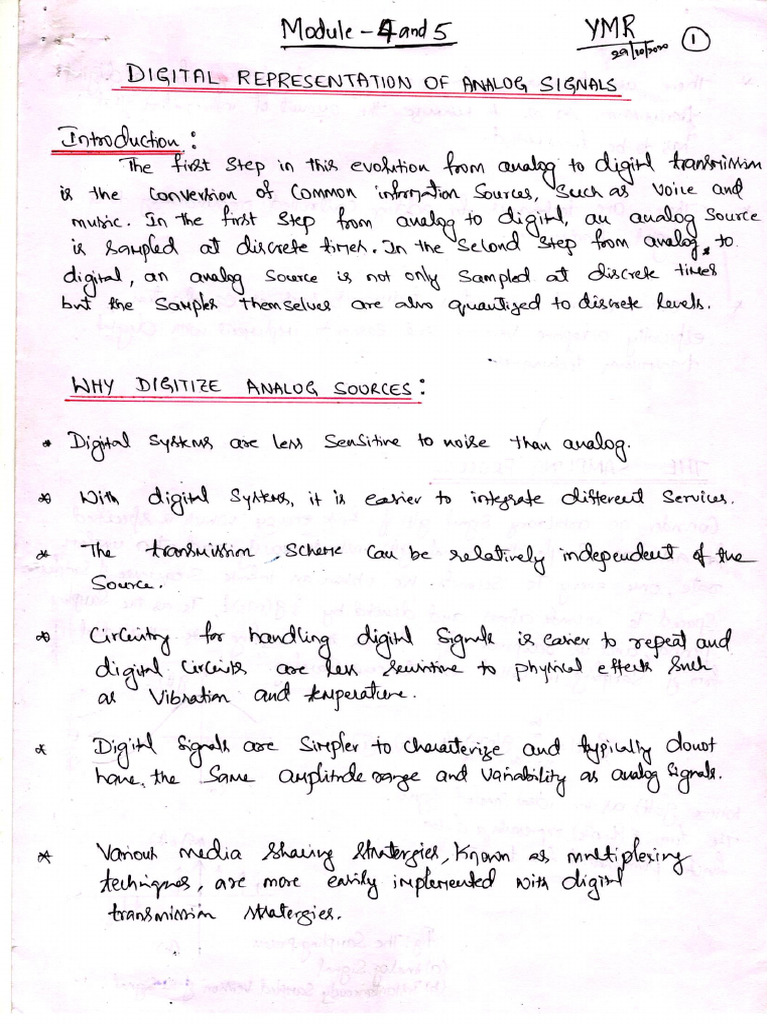 PCS Module- 4 Notes | PDF