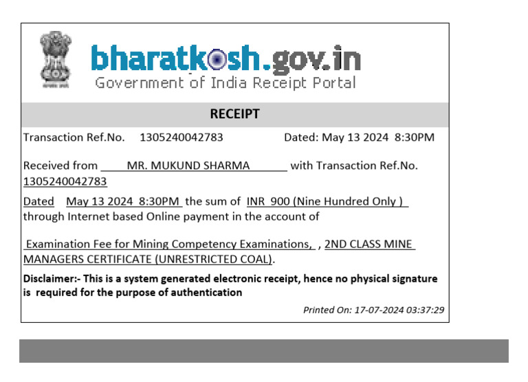 Transaction Receipt | PDF | Finance & Money Management | Technology & Engineering