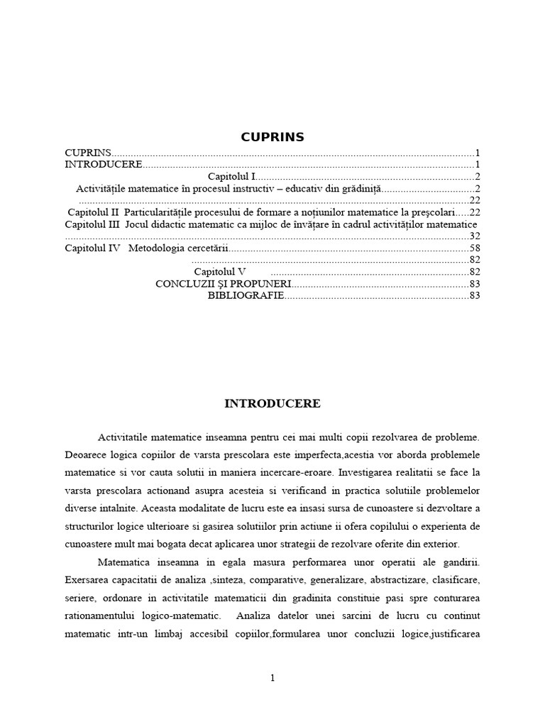 Cuprins | PDF