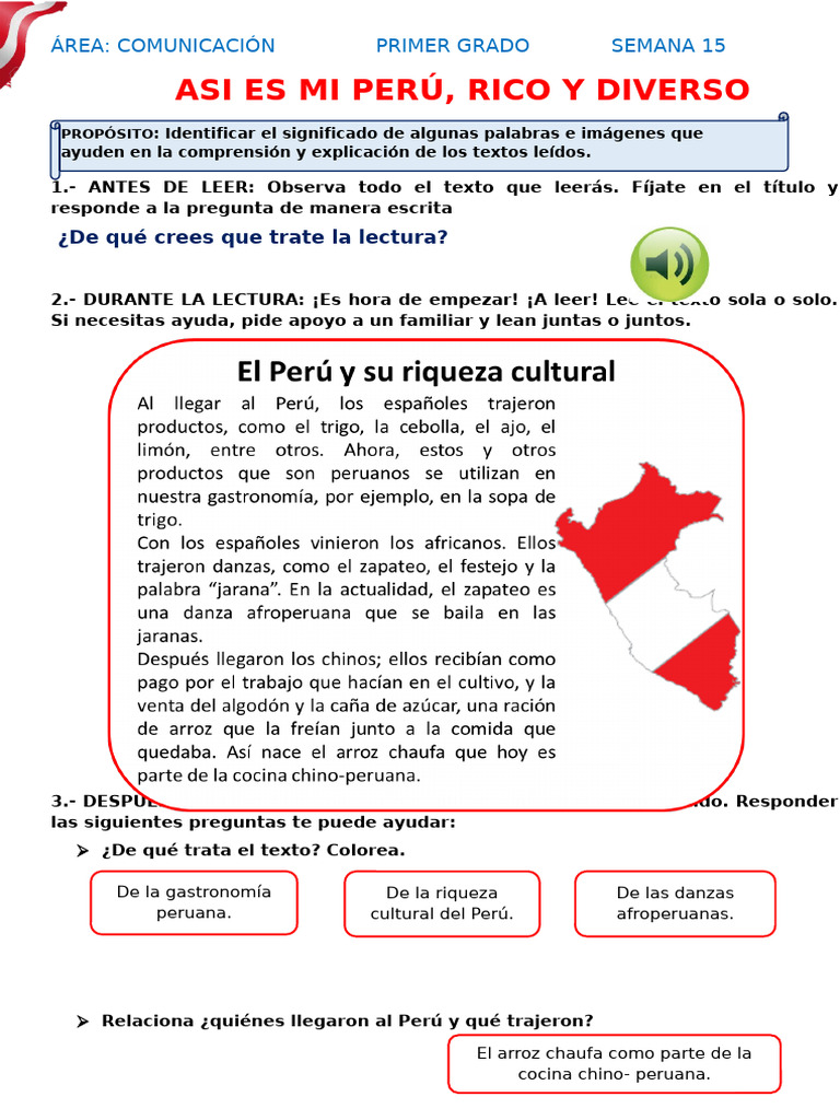 Asi Es Mi Peru Rico y Diverso | PDF