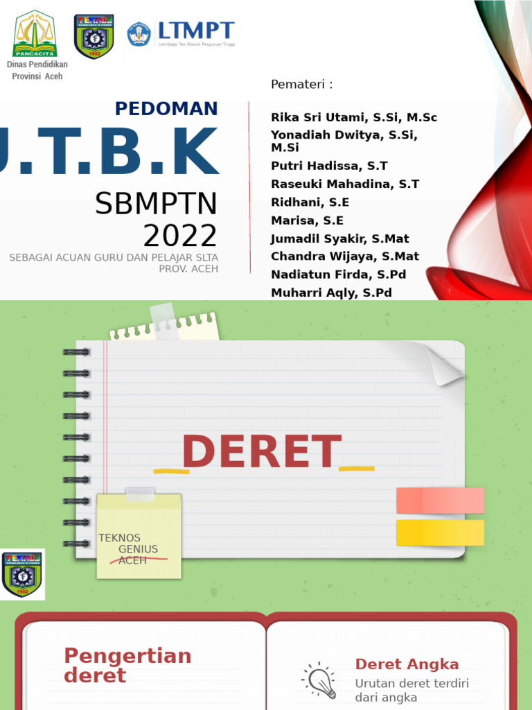 Deret Teknos Aceh | PDF