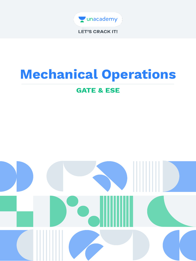 Mechanical Operation | PDF