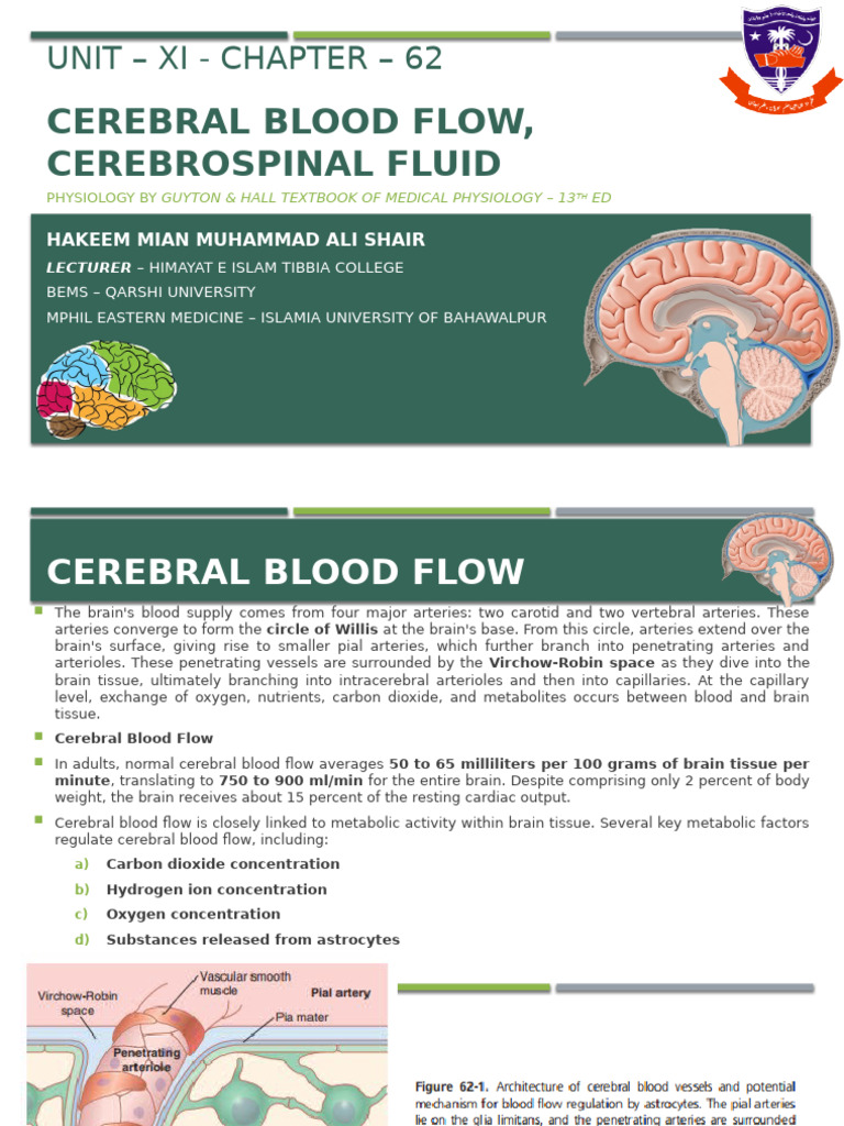 P2 - UNIT-11 Ch-62 Cerebrospinal Fluid | PDF