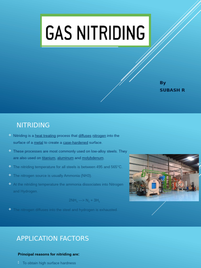 Gas Nitriding Process Overview | PDF | Metallurgy | Chemistry