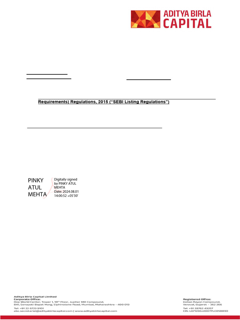 ABCapital - InvestorPresentation FY25 Q1 | PDF