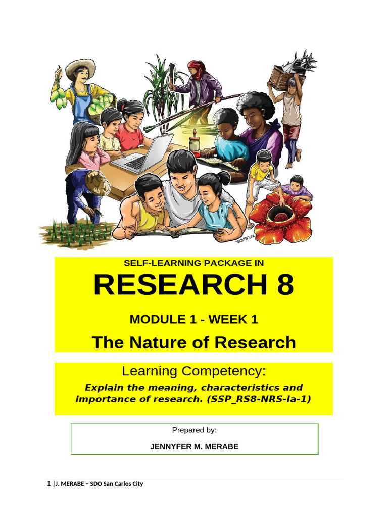 Research 8 Module 1 Week 1 Edited Pdf