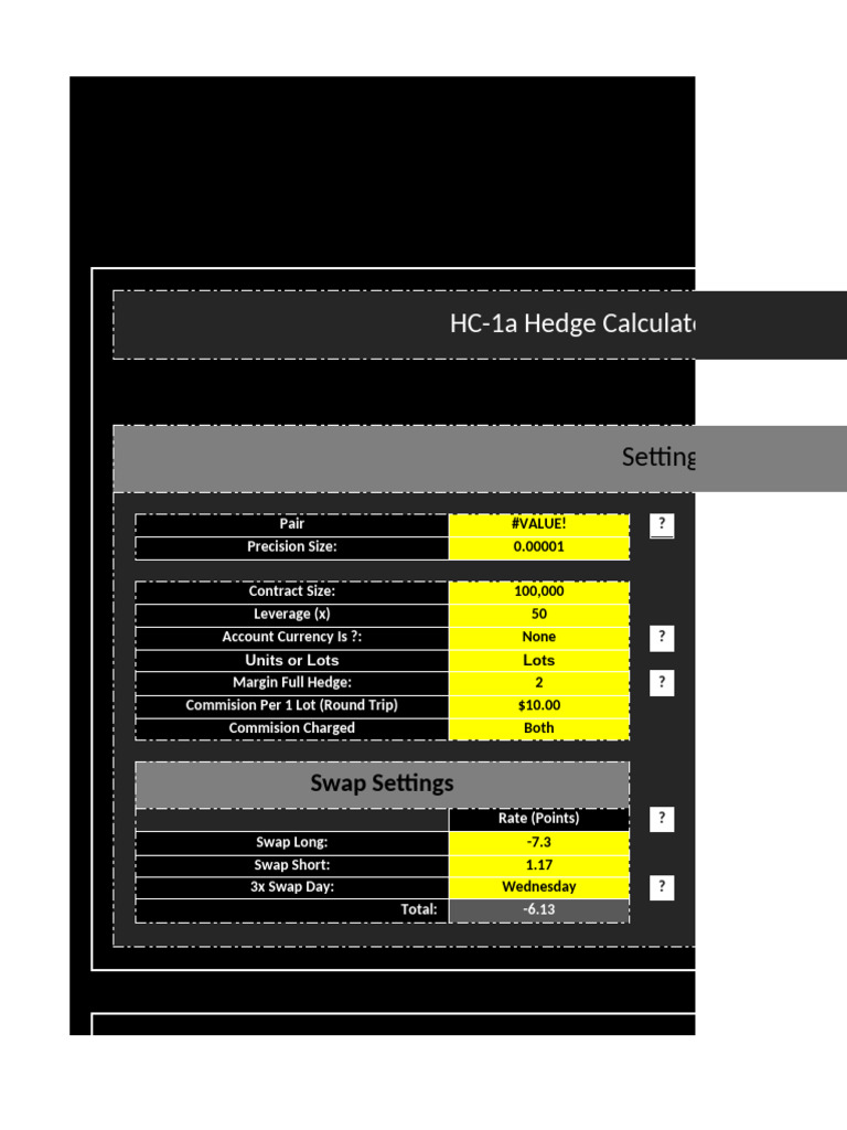 Hedge Calculator HC-1a v1.0 Abacus Final | PDF
